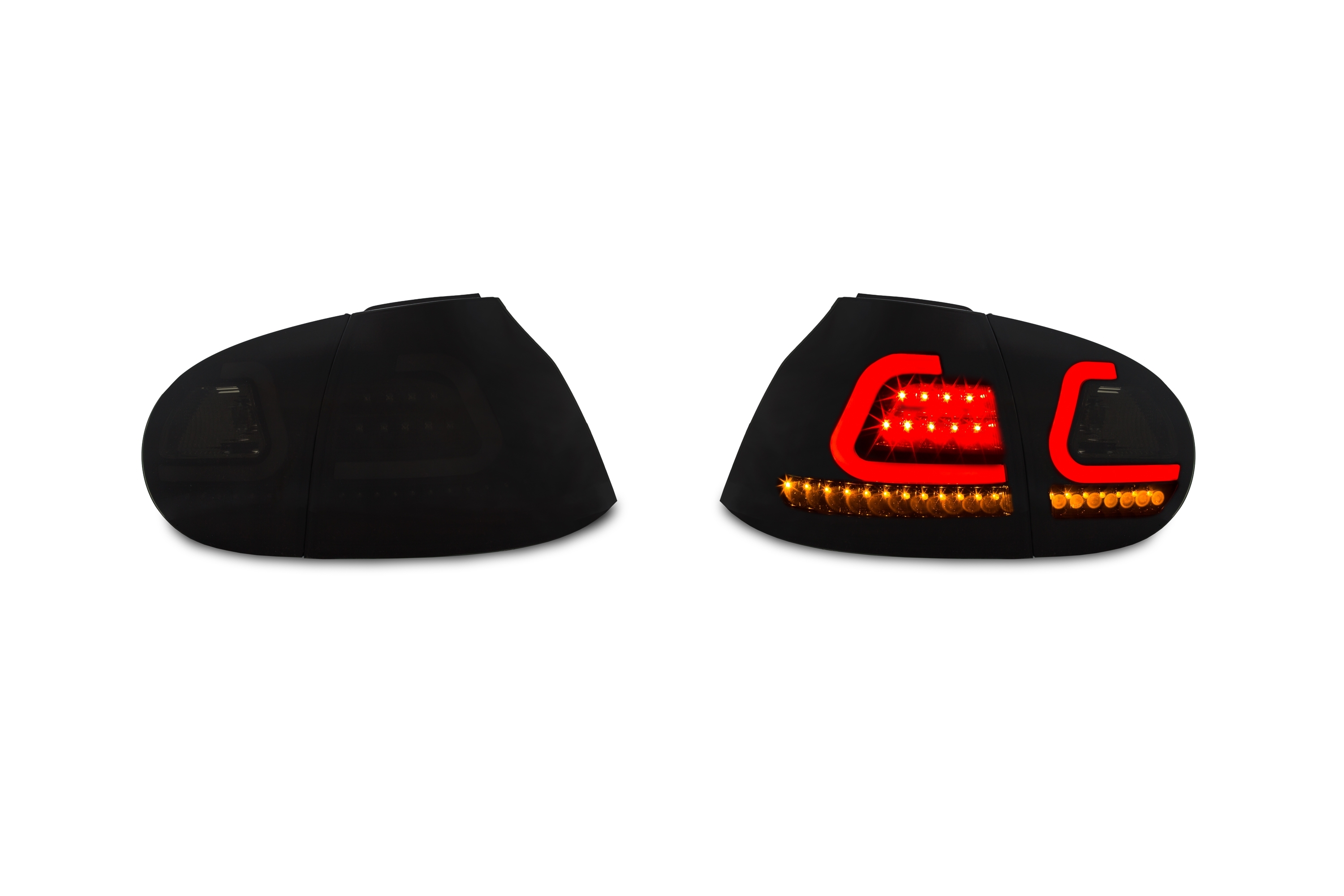LED Lightbar Rear Lights With Dynamic Sequence Indicators Suitable For VW Golf 5 Year 03 08