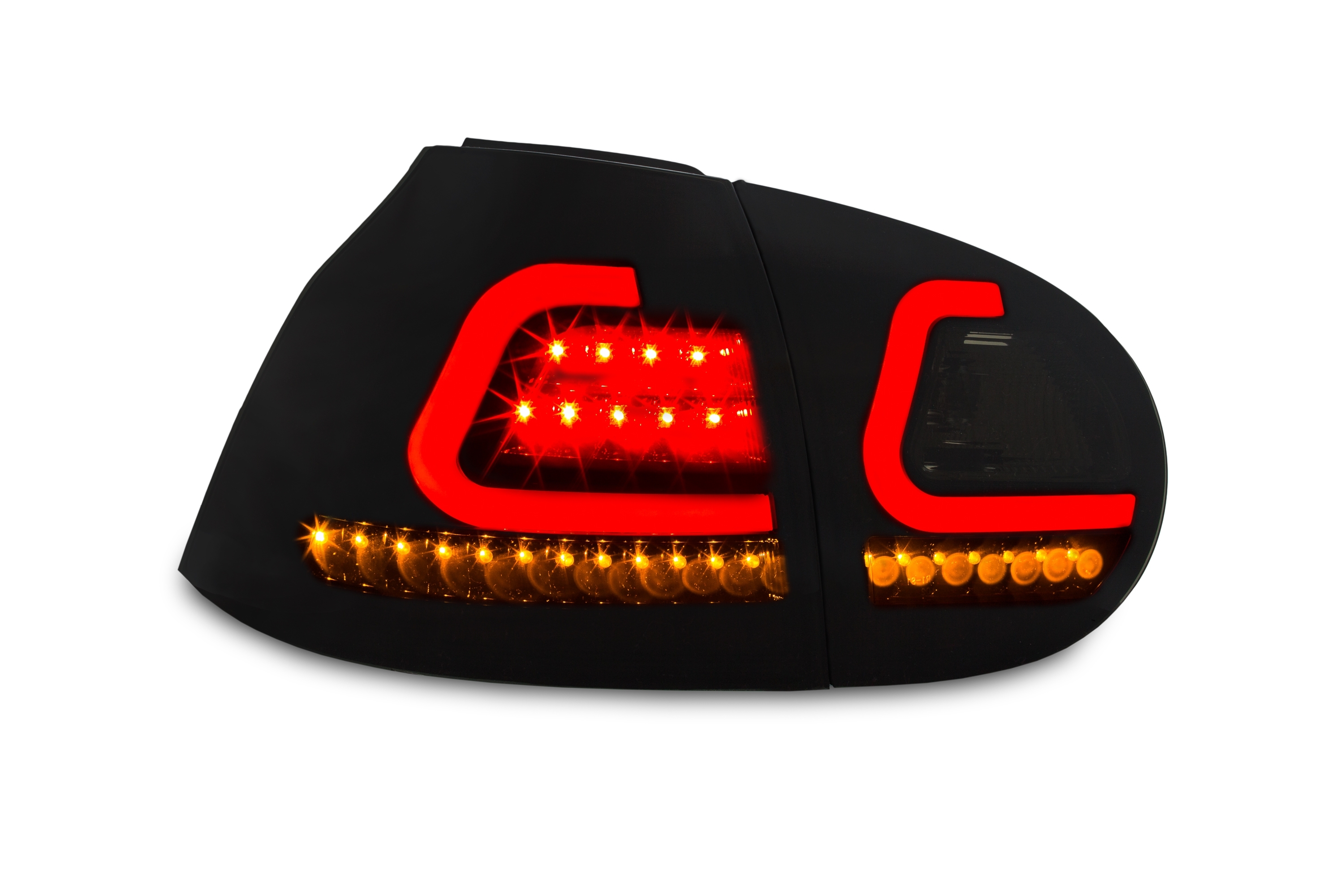 LED Lightbar Rear Lights With Dynamic Sequence Indicators Suitable For VW Golf 5 Year 03 08